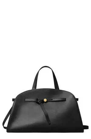 Tory Burch Romy Leather Satchel - Black
