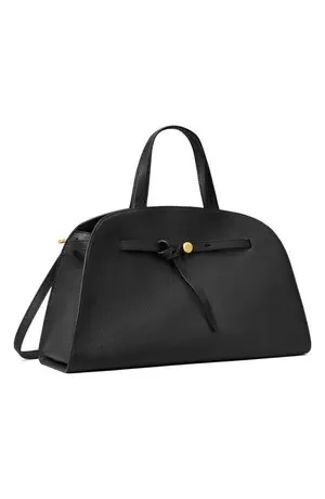 Tory Burch Romy Leather Satchel - Black