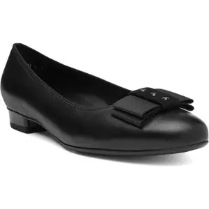 ARA Bijou Flat With Bow Detailing - Black 1