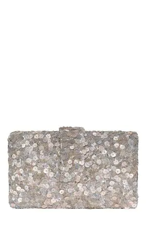 SIMITRI Classic Sequin Kitsch Clutch - Cloud