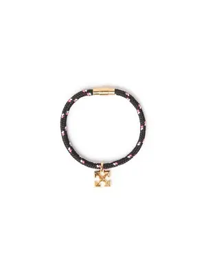 Off-White Rope Bracelet With Arrow Magnetic Clasp