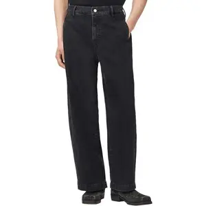 ALLSAINTS Raffi Straight Leg Jeans - Washed Black