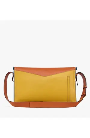 Mcm Large Shoulder Bag In Suede And Calf Leather