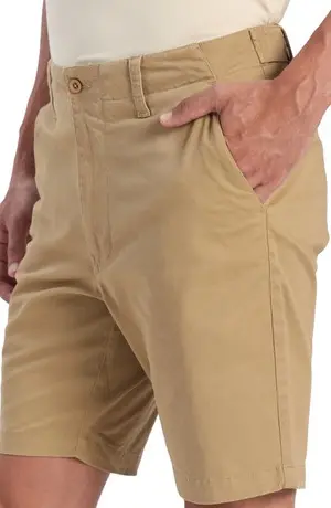 MEMBERS ONLY Stretch Cotton Chino Short - Khaki