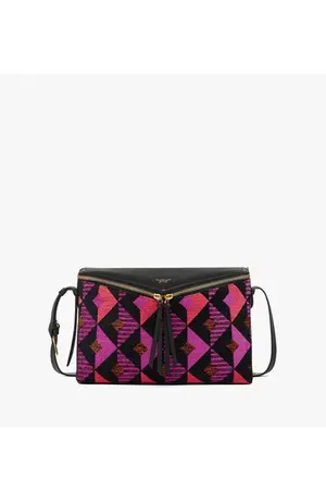 Mcm Medium Diamant Shoulder Bag In Diamond Jacquard
