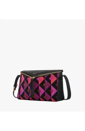 Mcm Medium Diamant Shoulder Bag In Diamond Jacquard