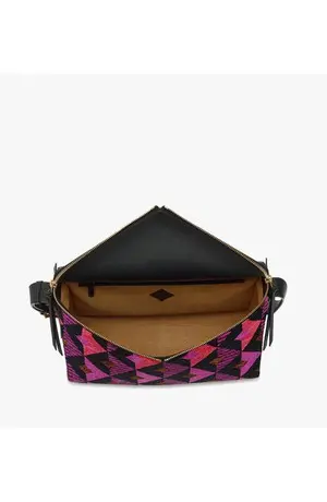 Mcm Medium Diamant Shoulder Bag In Diamond Jacquard