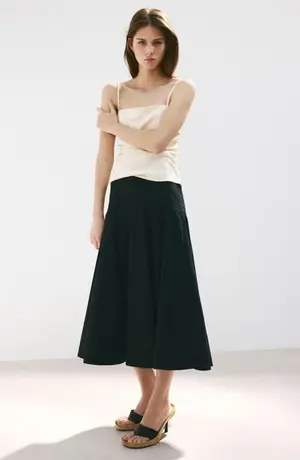 Mango Ruched Square Neck Camisole
