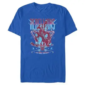 STAR WARS: ROGUE ONE Rebellions Are Built On Hope Short Sleeve Graphic T-shirt - Royal Blue