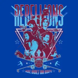 STAR WARS: ROGUE ONE Rebellions Are Built On Hope Short Sleeve Graphic T-shirt - Royal Blue