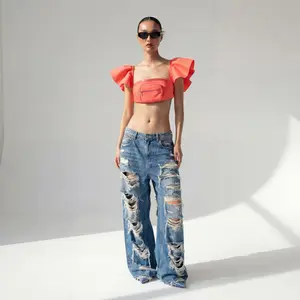 UCHÈ Bumbag Bra Top - Fuchsia Orange