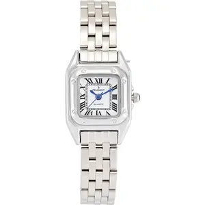PEUGEOT Square Case Bracelet Watch - Silver