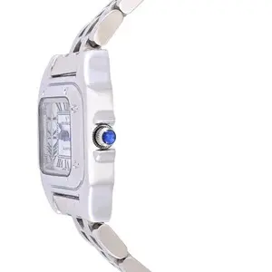 PEUGEOT Square Case Bracelet Watch - Silver