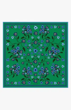 JESSIE ZHAO NEW YORK Emerald Echo Double Sided Silk Scarf