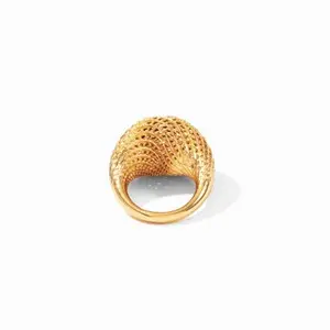 LAMINAR JEWELRY Flow Edgy Dome Ring - Gold