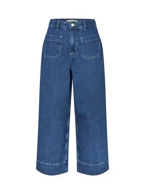 MASAI COPENHAGEN Mid-rise Wide-leg Cropped Jeans