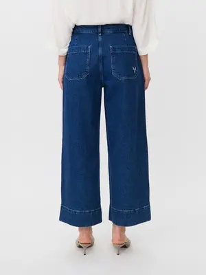 MASAI COPENHAGEN Mid-rise Wide-leg Cropped Jeans