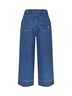 MASAI COPENHAGEN Mid-rise Wide-leg Cropped Jeans