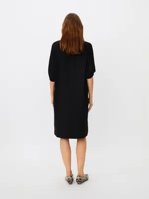 MASAI COPENHAGEN Manattie Round Neck Draped Jersey Dress