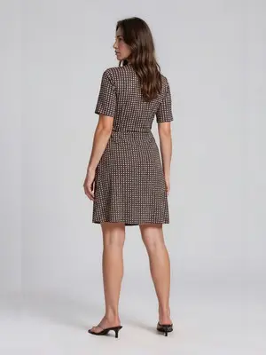 MASAI COPENHAGEN Magavros V-neck Printed Wrap Dress