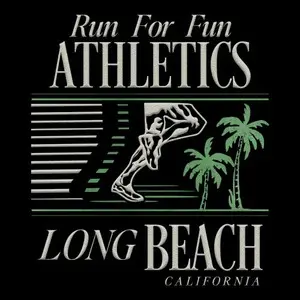 LOST GODS Run For Fun Graphic T-shirt