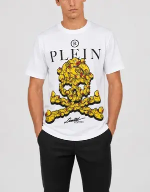 Philipp Plein T-shirt Round Neck Ss Skull