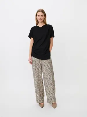 MASAI COPENHAGEN V-neck Draped T-shirt