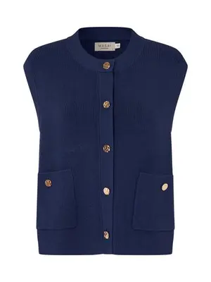 MASAI COPENHAGEN Malossan Button-front Knit Vest
