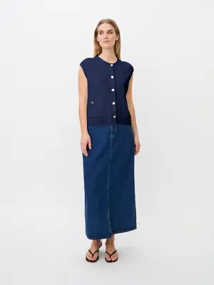 MASAI COPENHAGEN Malossan Button-front Knit Vest