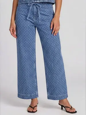 MASAI COPENHAGEN Mid-rise Wide-leg Ankle Grazer Jeans - Basic Denim