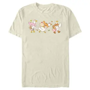 LOST GODS Geese Fall Lineup Short Sleeve Graphic T-shirt - Ivory