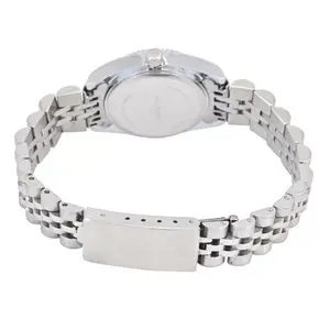 PEUGEOT Fluted Bezel Link Bracelet Watch 25mm - Silver