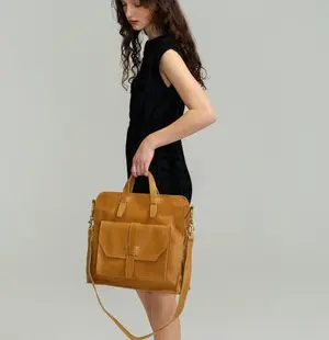 RAVEN + LILY Barton Messenger - Cuoio