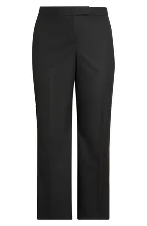 KASPER KASPER High Waist Straight Leg Pants Black