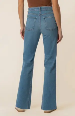 Kut From The Kloth Kelly Fab Ab Raw Hem High Waist Kick Flare Jeans