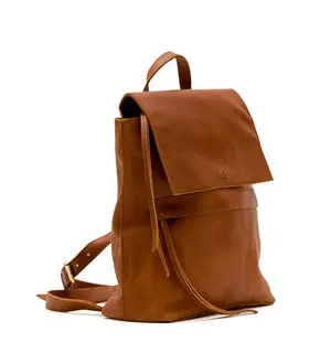 RAVEN + LILY Zilker Leather Backpack - Cuoio
