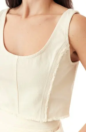 Habitual Fray Crop Denim Tank
