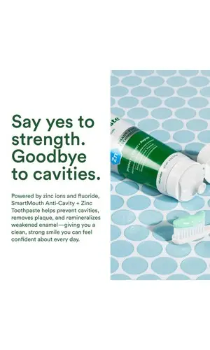 SMARTMOUTH Anti-cavity Fluoride Toothpaste With Zinc Enamel Strengthening 3-pack