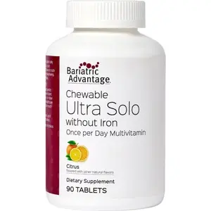 BARIATRIC ADVANTAGE Chewable Ultra Solo Multivitamin Without Iron Citrus 90 Tablets - None