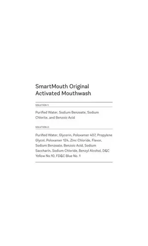 SMARTMOUTH Original Zinc Activated Mouthwash Single Packs 10 Count