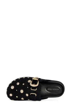 AZALEA WANG Walsh Stud Faux Fur Mule
