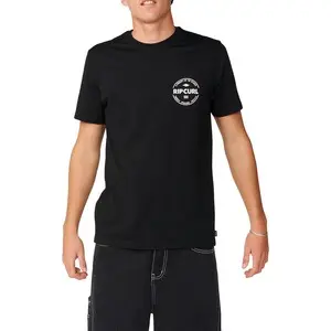 Rip Curl Logo Graphic Cotton T-shirt Black
