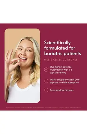 BARIATRIC ADVANTAGE Ultra Multi With Iron High Potency Daily Multivitamin 270 Capsules