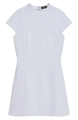 Theory Raglan Mock Neck Shift Mini Dress - Luna