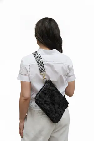 BEALICE Embossed Leather Crossbody Bag