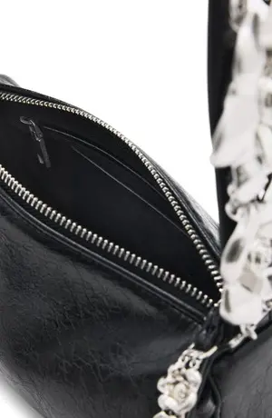 Desigual Small Faux Leather Crossbody Bag With Whimsical Charms