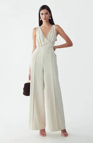 WILLA Justina Jumpsuit - Bone