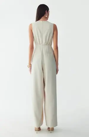 WILLA Justina Jumpsuit - Bone
