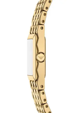 Emporio Armani Rectangle Case Link Bracelet Watch