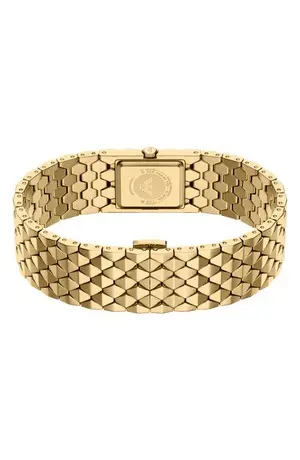 Emporio Armani Rectangle Case Link Bracelet Watch